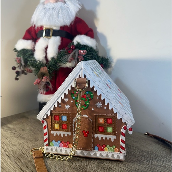 Loungefly | Bags | Loungefly Stitch Gingerbread House Crossbody | Poshmark